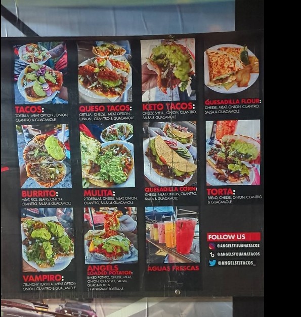 Angel's Tijuana Tacos Menu | Los Angeles Specializes in Authentic ...
